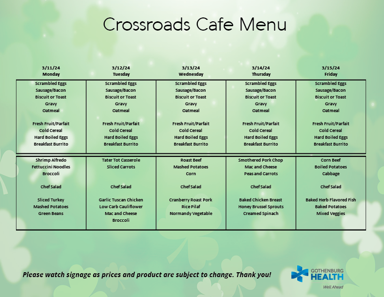 Crossroads Cafe | Gothenburg Health - Well Ahead
